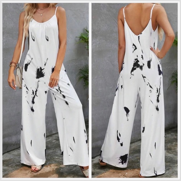 Averyreigns | Pants & Jumpsuits | Tie Dye Wide Leg Jumpsuit | Poshmark